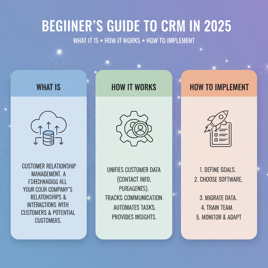 Complete Beginner’s Guide to CRM in 2025: Tools, Tips, ROI